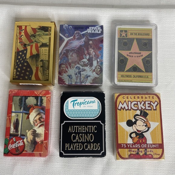 Unknown | Toys | Lot Of 6 Unusedsealed Collectable Playing Card Decks ...